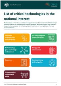 Backing Australia’s Critical Technologies - Australian Cyber Security ...